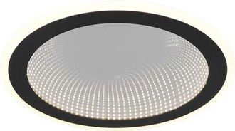 Reality LED Deckenleuchte Glace 21,5W schwarz Metall warmwei&szlig;-kaltwei&szlig;