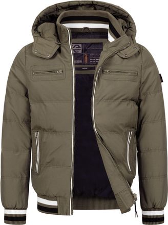 Indicode Herren Marlon Steppjacke in Daunenjacken-Optik | Winterjacke &Uuml;bergangsjacke Army, XXL