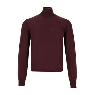 Emporio Armani Woll-Rollkragenpullover - - Knitwear - Herren - Rot - M