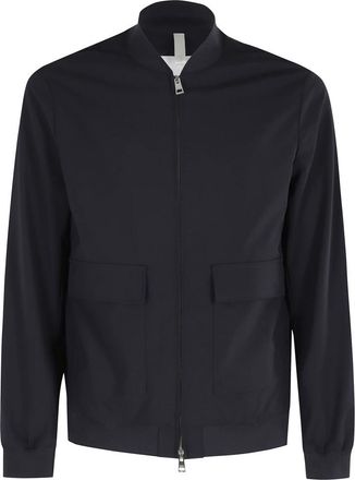 Duno Homme, Vestes, Bleu, Taille: XL Bomber Jacket with Flaps