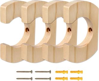 Generic Kajak Paddelhalter - 3,93 X 2,48 Zoll Holzhalterung, Kratzfester Paddelhalter F&uuml;r Rackmontage, Vertikale Platzsparende Anordnung | Garage Balkon Wohnz