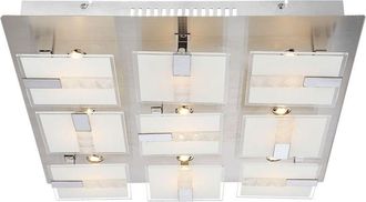 Globo Lighting 40,5 watts led plafonnier verre satin&eacute; &eacute;clairage lampe de bureau Globo 41711-9
