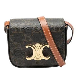 Celine Pre-owned Mini Claude - Femme - Pre-owned - Brun - Taille: ONE Size