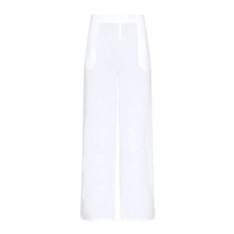Vilebrequin Femme, Pantalons, Blanc, Taille: 40 FR Linen Comfort Pants Solid