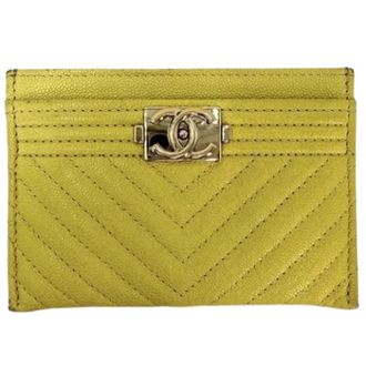 Chanel Pre-owned Business Card Case - - Pre-owned - Damen - Gelb - ONE SIZE