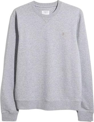 Farah Sweatshirt f&uuml;r Herren, Rundhalsausschnitt, Bio-Baumwolle (Grau meliert)