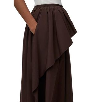 Loewe Paulas Ibiza - Jupe asym&eacute;trique en popeline de coton