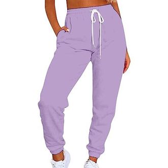 Generico Pantalon de surv&ecirc;tement ample pour femme Curvy Pantalon de jogging pour femme avec poches larges, pantalon de surv&ecirc;tement doux et confortable pantalon