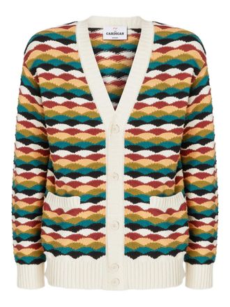 Missoni cardigan à motif en jacquard - Blanc