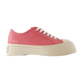 Marni Rosa Leder Schn&uuml;rschuhe - - Shoes - Damen - Rosa - 36 EU