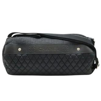 Chanel Pre-owned Nylon Coco Mark Schultertasche - - Pre-owned - Damen - Schwarzk - ONE SIZE