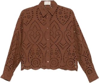 MC2 Saint Barth Femme, Blouses et Chemises, Brun, Taille: 38 FR Oriane Shirt