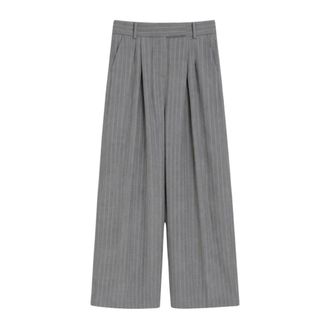 Pennyblack Pantaloni gessati gamba dritta - - Trousers - Damen - Grau - XS