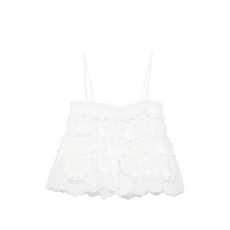 Zimmermann Alchemy Ruffled-lace Top