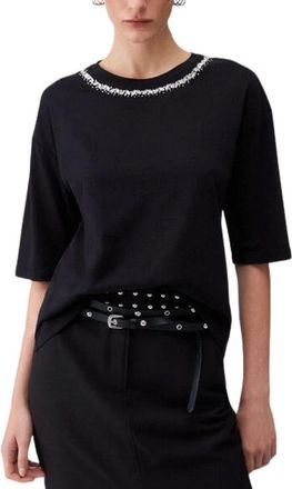 Liu Jo Femme, Tops, Noir, Taille: 38 FR T-Shirt