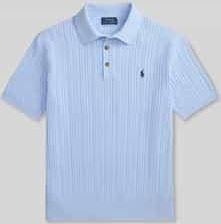 Polo Ralph Lauren Slim Fit Poloshirt aus Baumwoll-Strick