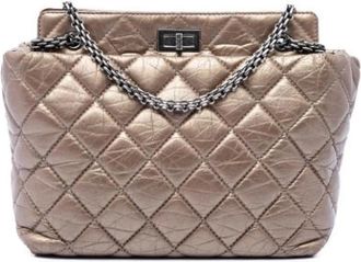 Chanel Pre-owned Vintage Quilted Tote - Femme - Pre-owned - Brun - Taille: ONE Size