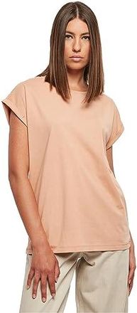 Urban Classics Ladies Extended Shoulder Tee, T-Shirt Femme, Amber