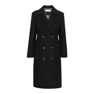 Inwear Femme, Manteaux, Noir, Taille: 46 FR Manteau Noir avec Col Classique