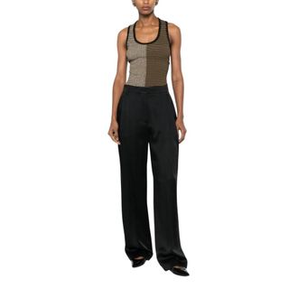 Stella McCartney Plissierte- weite Hose - - Trousers - Damen - Schwarzk - XS