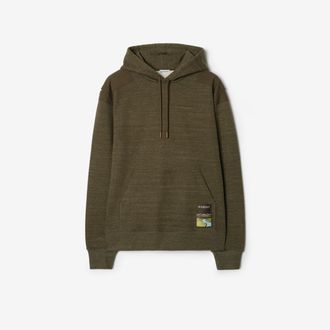 Burberry Hoodie en coton avec &eacute;tiquette Landscape, Size: XL