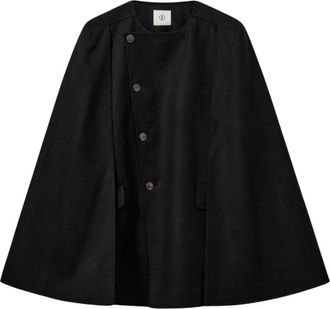 The Garment Balli Cape - - Jackets - Damen - Schwarzk - S