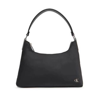 Calvin Klein Femme, Sacs, Noir, Taille: ONE Size Satin Nylon Small Shoulder Bag