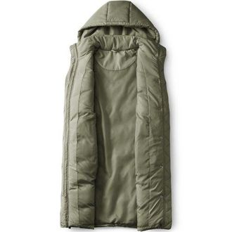 Lands End Lange Steppweste, Damen, Größe:44-46 regular, Grün, by Lands End