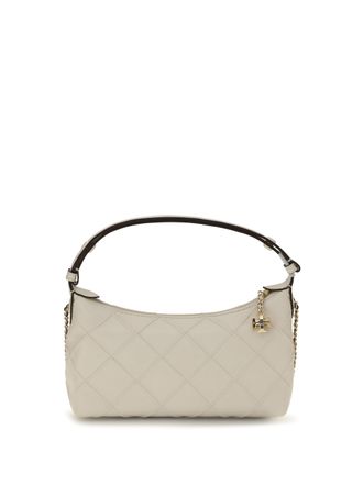 Tory Burch Fleming Calfskin Leather Shoulder Bag - Beige