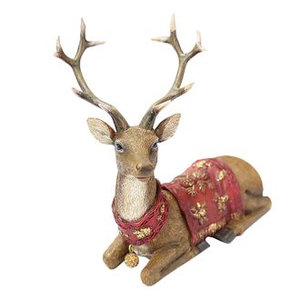 Generic Rentierbild - Weihnachtsschreibtischdekoration Ornament Hergestellt aus strapazierf&auml;higem Harz, Schreibtischdekoration f&uuml;r Zuhause, Klassenzimmer oder