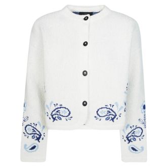 Alanui Island Roots Foulard Jacke - - Knitwear - Damen - Wei&szlig; - M