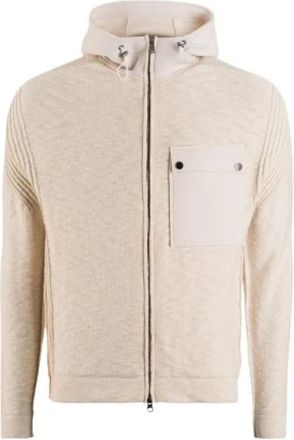 Phil Petter Homme, Sweatshirts et sweats &agrave; capuche, Beige, Taille: 3XL Veste Zipp&eacute;e &Agrave; Capuche Hybride en Fil Flamm&eacute; de Coton