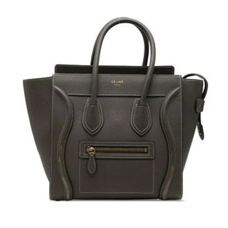 Celine Pre-owned Micro Luggage Tote - Femme - Pre-owned - Gris - Taille: ONE Size