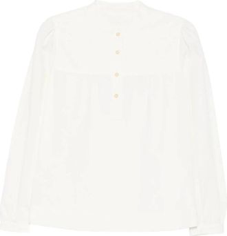 A.P.C. A.p.c., Femme, Blouses et Chemises, Blanc, Taille: 36 FR Chemise &agrave; Col Mao