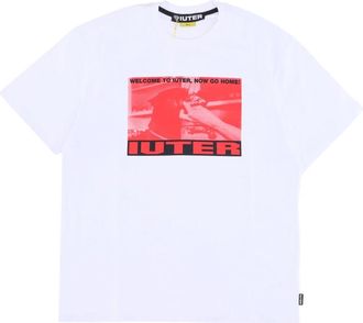 Iuter Wei&szlig;es Herren Rundhals T-Shirt - - Tops - Herren - Wei&szlig; - XL