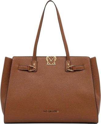 Love Moschino Sac fourre-tout &agrave; logo - Femme - Sacs - Brun - Taille: ONE Size
