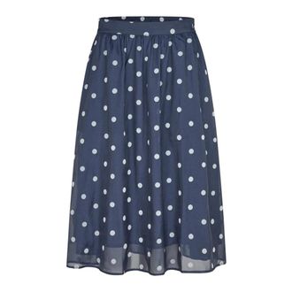 Lollys Laundry MorningLL Midi Skirt - - Skirts - Damen - Blau - M