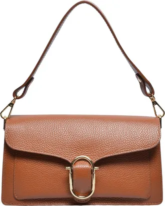 Anna Luchini Braun Rindsledertasche