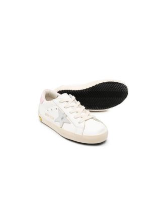 Golden Goose Kids Super-Star Leather Sneakers Ss26 Ch