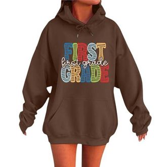 Generic 2026 Printemps Femmes Casual Pull &agrave; Capuche Hiver Polaire Sweatshirt Imprim&eacute; Lettres Manches Longues Confortable Chaud Loungewear pour un usage quotid