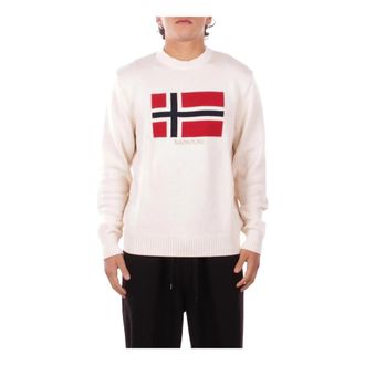 Napapijri D-Mura Rundhals-Pullover - - Knitwear - Herren - Beige - L