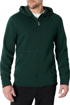 Amazon Essentials Active Herren Herren Active Sweat Relaxed Fit Zip Through Hoodie, Dunkelgr&uuml;n, XXL