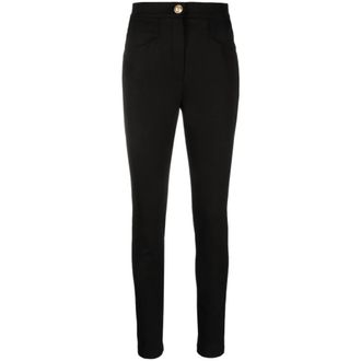 Balmain Noir Stretch Skinny Chinos - - Trousers - Damen - Schwarzk - XS