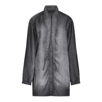 Diesel Langes Oversized Denimhemd - - Blouses & Shirts - Damen - Grau - M