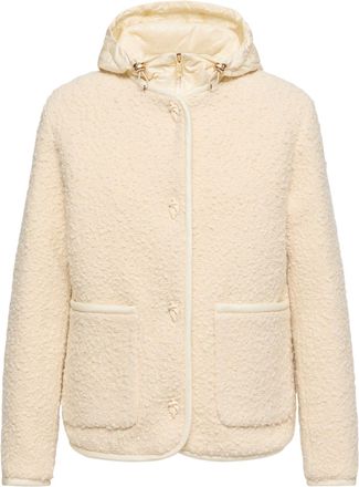 Moncler Moncler Doudoune Courte 3-en-1 En Laine Et Coton Hylesine, Femme, Blanc, Taille: 00