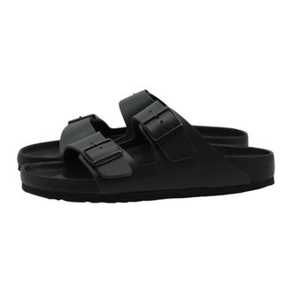 Birkenstock Arizona Leder Pantoletten Schwarz Narrow - - Shoes - Herren - Schwarzk - 40 EU