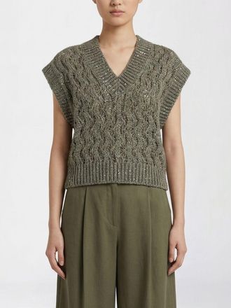 Brunello Cucinelli Pull BRUNELLO CUCINELLI Femme couleur Vert