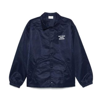 Dr&ocirc;le de Monsieur La Veste Slogan Jacket - - Jackets - Herren - Blau - L