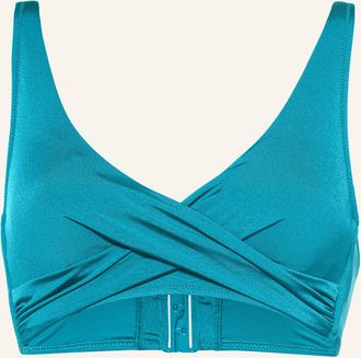 Watercult Watercult Bralette-Bikini-Top Soft Sculpt In Wickeloptik blau