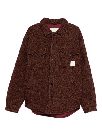 Emporio Armani Hemdjacke mit Logo-Patch - Braun
